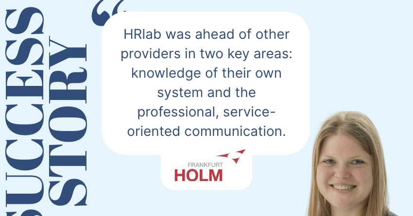 Success Story: HOLM and HRlab • HRlab