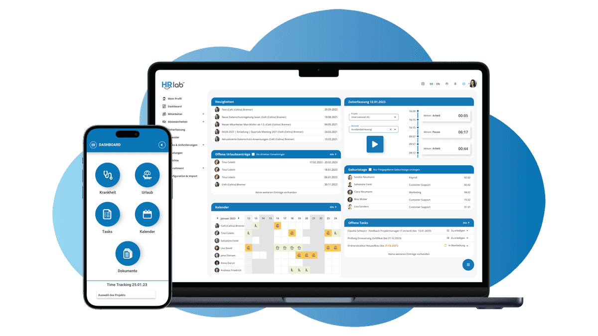 Ihr Personal. Ihre Zeit. Ihre HR Software. • HRlab